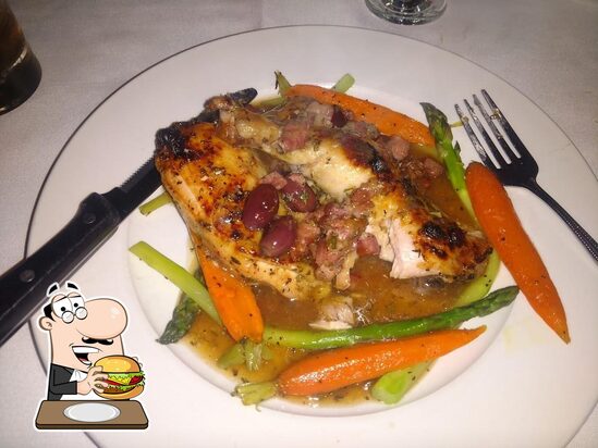 Menu at The Mountain House steakhouse, Woodside