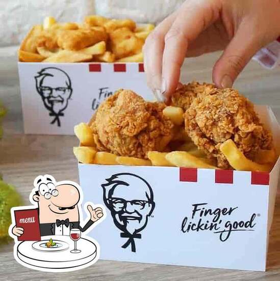 Menu at KFC restaurant, Auckland, Great South Rd