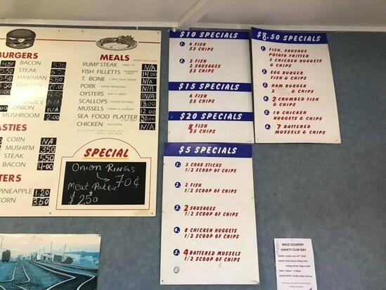 Menu at Mobys pizza and takeaways edgecumbe ( pizza, fresh fish, chips ...