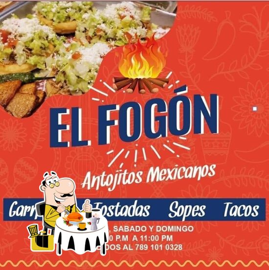 Carta del restaurante Cenas El Fogón, Tempoal