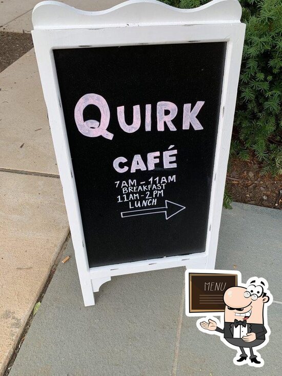 Menu at Quirk Café, Charlottesville, 501 W Main St