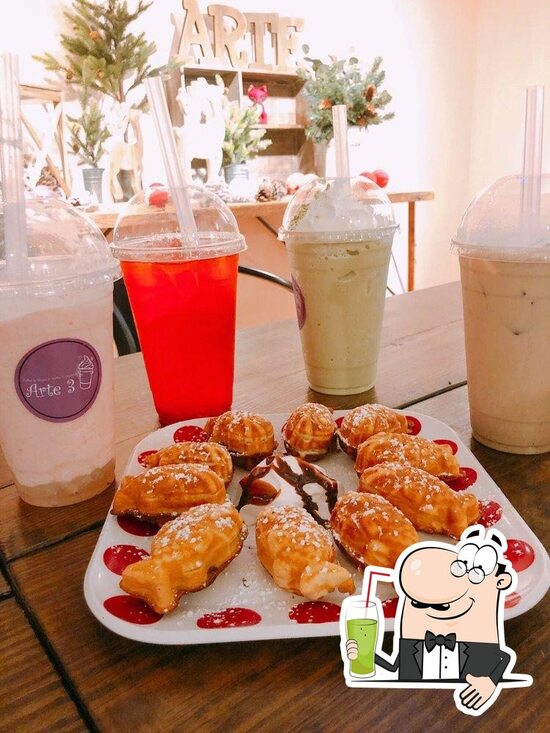 Menu at Arte 3 cafe, Suwanee