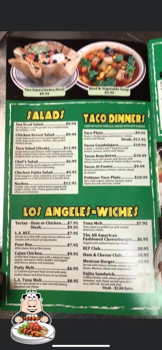 Menu at La Cafe, Mokena