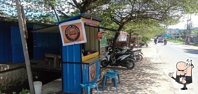 Menu at Burger island, Sorong