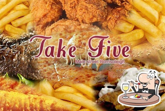 Menu at Take Five restaurant, Borrisoleigh