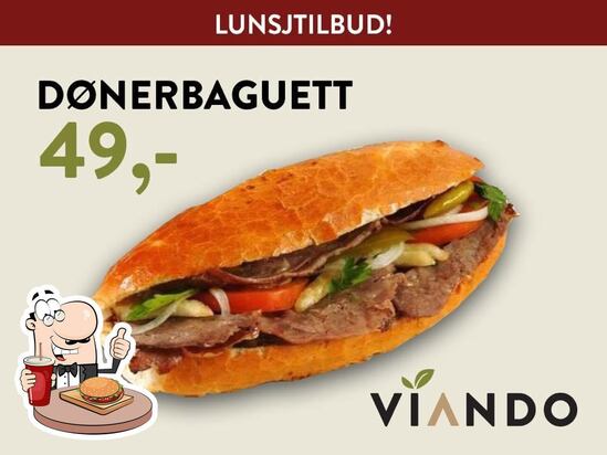 Menu at Viando restaurant, Levanger