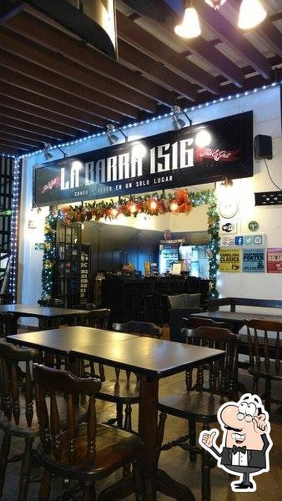 Menu at La Barra 1516, San Gil