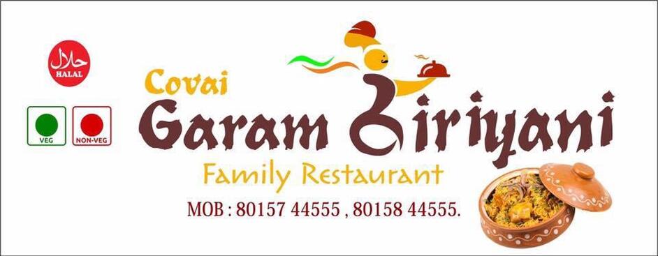 Menu at COVAI GARAM BIRIYANI, Coimbatore, M-5 641004