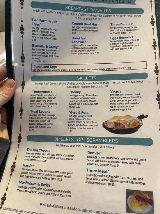 Menu at Cozy cottage cafe and fixins, Elcho