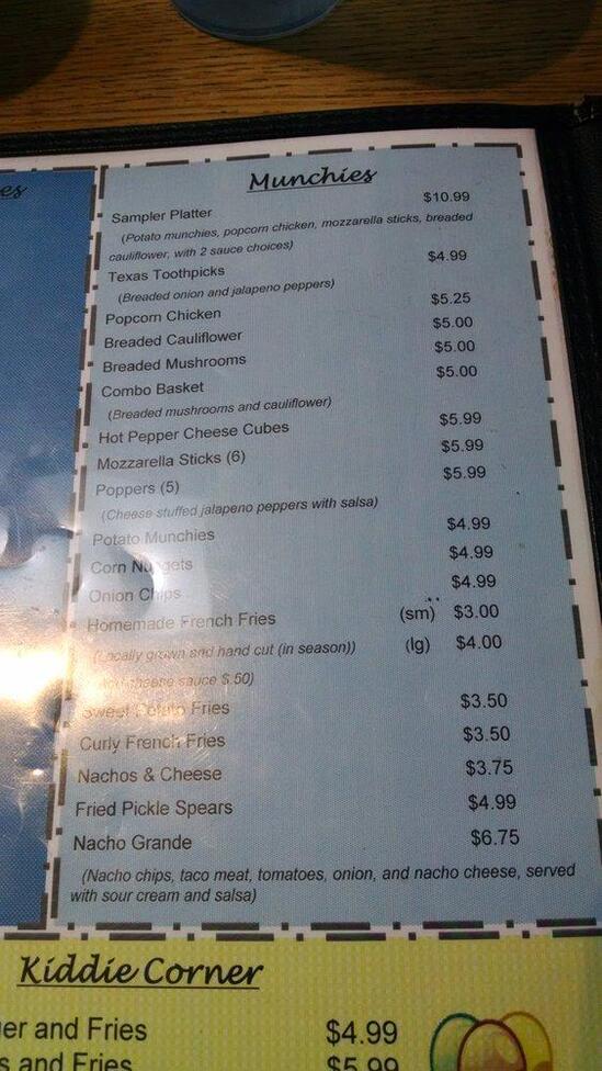 Menu at D.J.'s Flamingo Bar & Grill, Bath