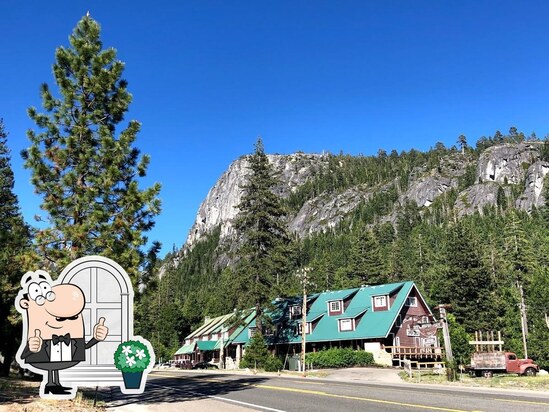 Menu at Strawberry Lodge restaurant, USA