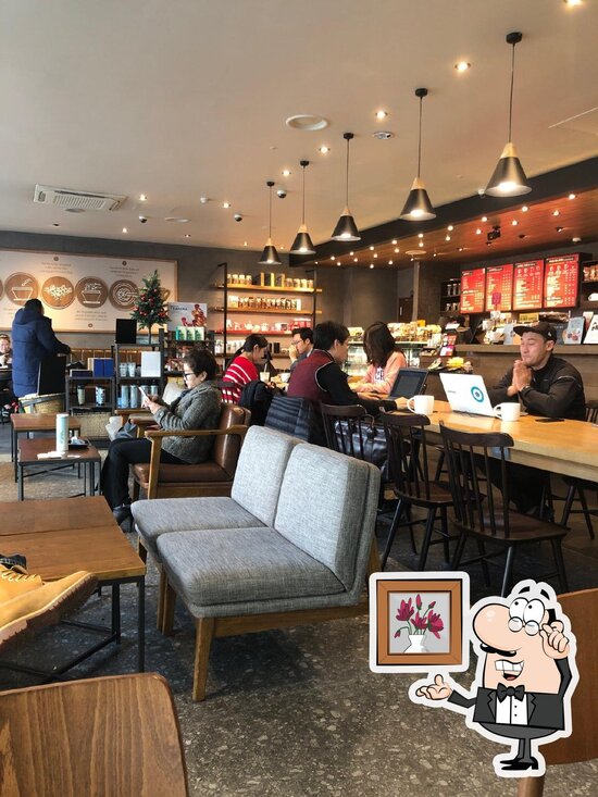 Menu at Starbucks cafe, Incheon, 544-4 상동