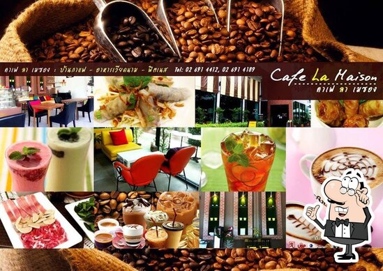 Menu at Cafe La Maison, Bangkok