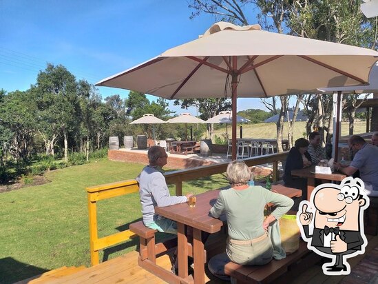 Menu at Bay View Farm restaurant, South Africa