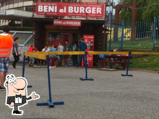 Menu at Beni Burger restaurant, Košice, Festivalové námestie 2