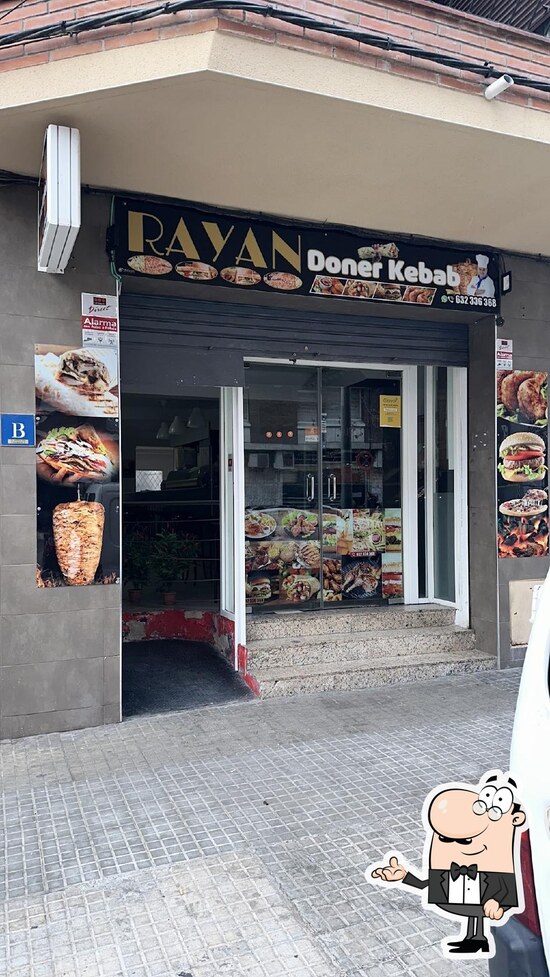 Menu at Rayan Doner kebab restaurant, Gavà