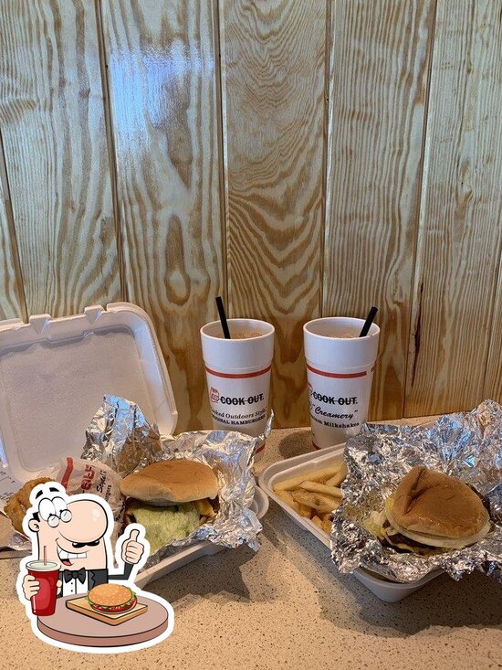 Menu at Cook Out restaurant, Mobile
