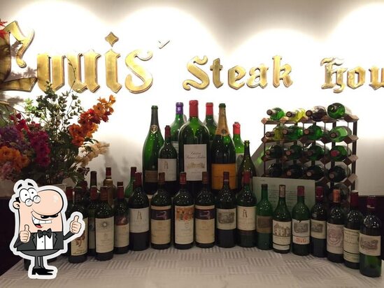 Menu at Louis' Steak House restaurant, Hong Kong