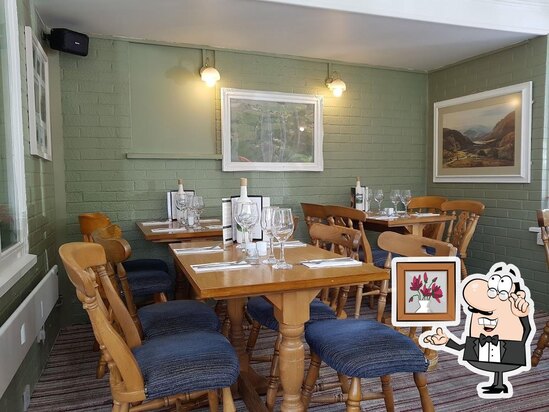 Menu at The Woolpack restaurant, Sopley