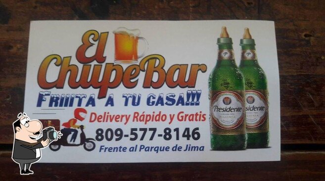 Menu at El CHUPE BAR", Dominicana