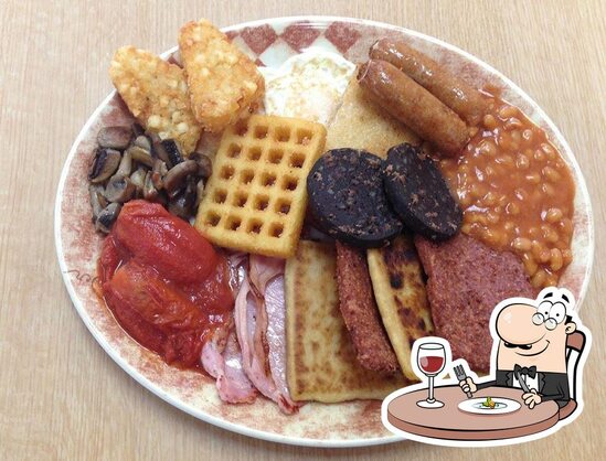 Menu at The Sizzler cafe, Corby