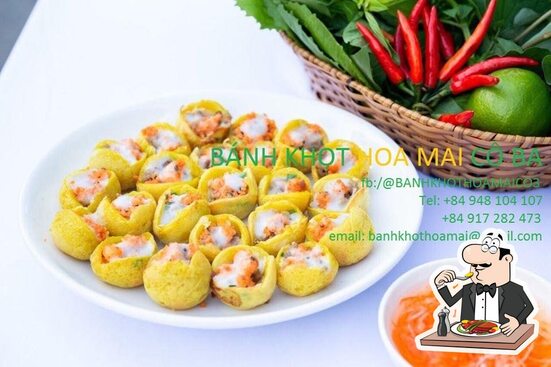 Menu at Bánh Khọt Hoa Mai Cô Ba restaurant, Ca Mau