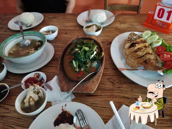 Menu at RM Sari Rasa restaurant, Jepara