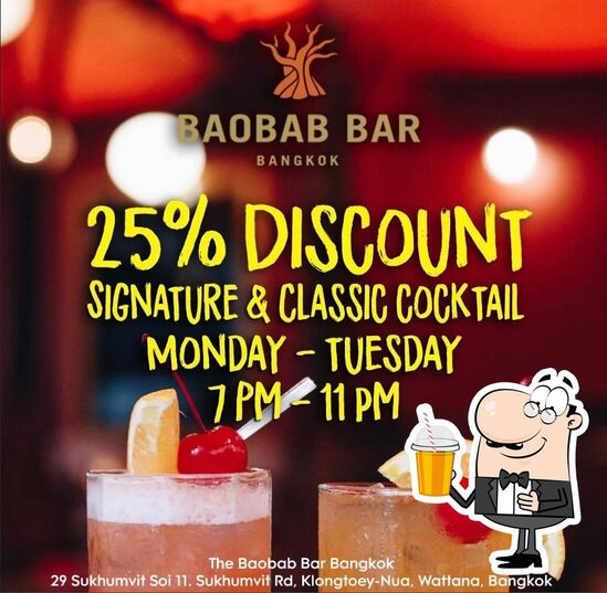 Baobab Bar Bangkok, Bangkok - Menú del restaurante, precios y reseñas