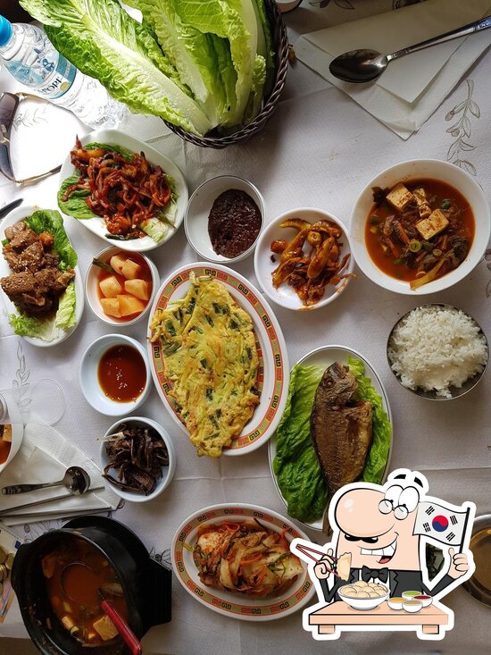 Menu at VIP Korean Restaurant, Athens