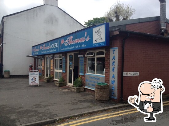 Menu at Mr Thomas's fast food, Littleborough