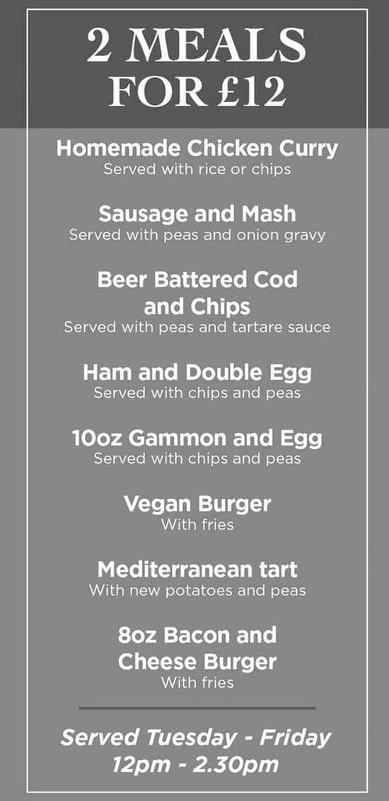 Menu at The New Lodge pub & bar, Pontardawe
