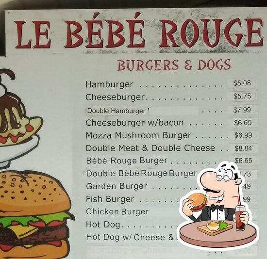 Le Bebe Rouge Restaurant, 30075 59 Pth in Canada - Restaurant menu and ...