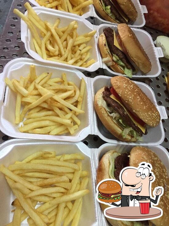 Menu at Happy Burger restaurant, Ensenada, Blvd. Geranios 228