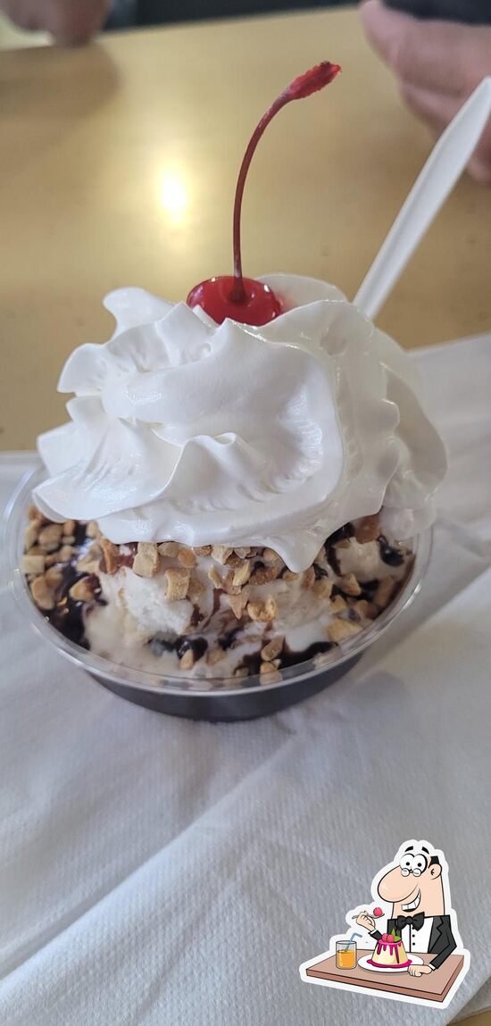 Menu at Castle Ice Cream restaurant, Clayton
