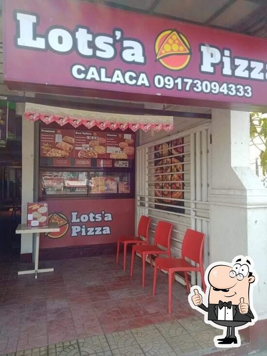 Menu at Lots'a Pizza restaurant, Calaca