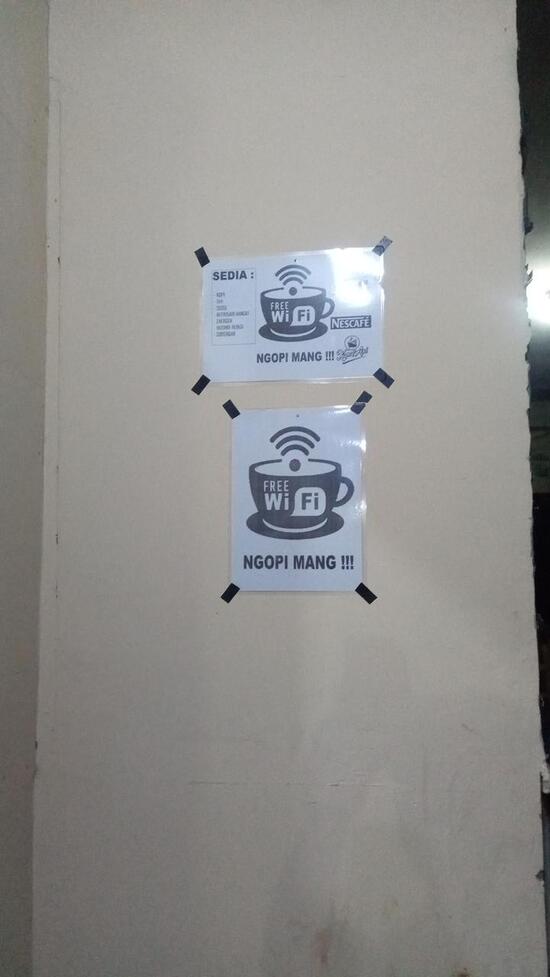 Menu at NGOPI MANG !!! Warung Kopi Pak Denny, Lembang