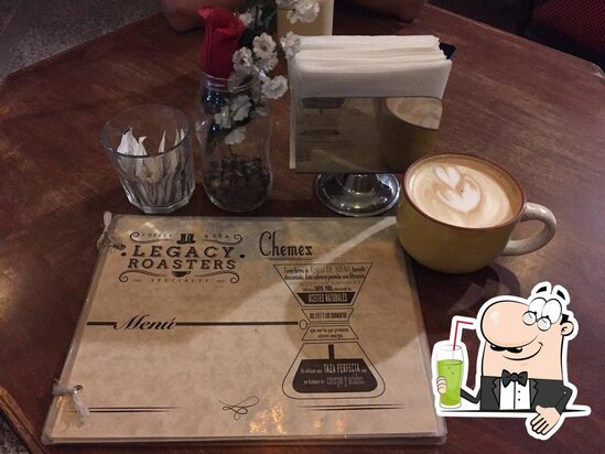 Menu at Legacy Roasters cafeteria, Guadalajara