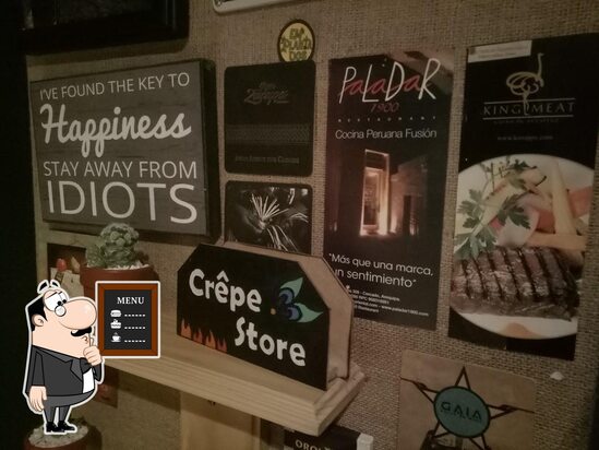 Menu at Crepe Store cafe, Arequipa