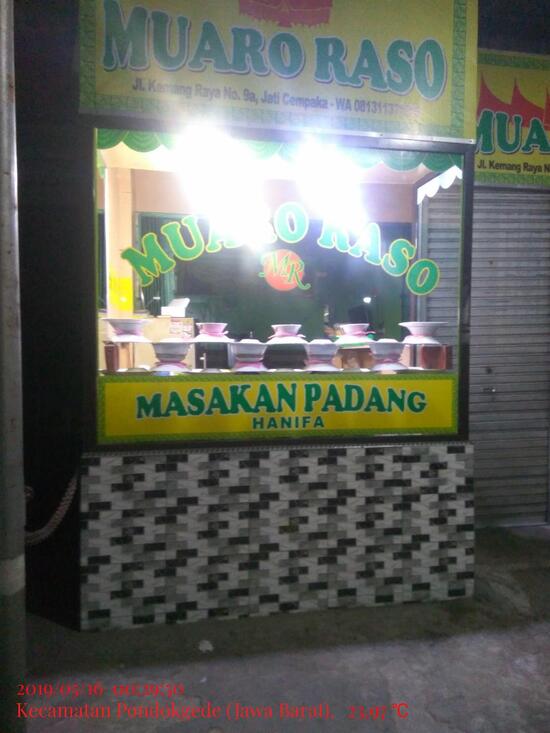 Carta del restaurante RM padang muara raso, Bekasi