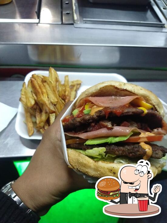 Menu at Hamburguesas Lulú restaurant, Tijuana