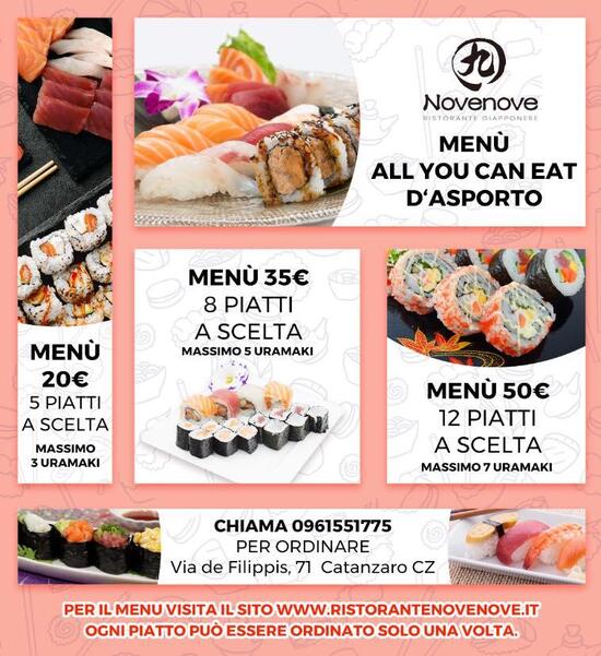 Menu da Ristorante Novenove, Catanzaro