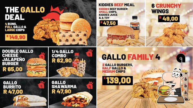 Menu at Tasty Gallos Mthatha Plaza - Halaal restaurant, Mthatha