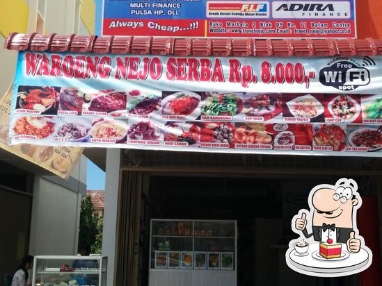Menu at Waroeng Nejo restaurant, Batam