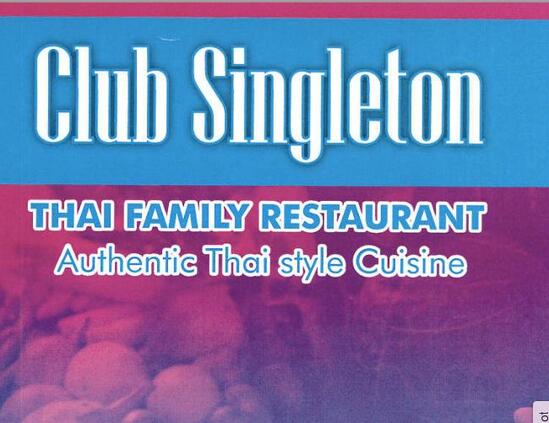 Menu at Club Singleton Thai Family Restaurant, Singleton