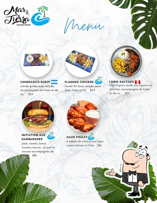Mar y Tierra Restaurant, Montréal - Menu du restaurant, prix et avis