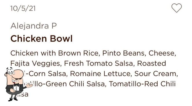 Menu at Chipotle Mexican Grill fast food, Madison, Sligo Dr