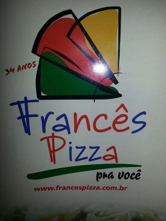 Menu em Francês Pizza pizzaria, São Paulo, R. do Imperador