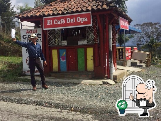 Menu at El Café del Opa, Guaduas