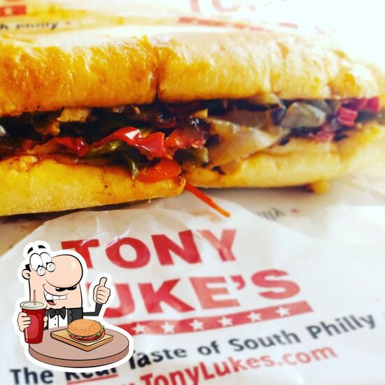 Menu at Tony Luke's restaurant, Atlantic City, Boardwalk