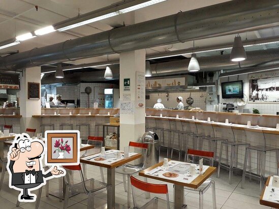 Menu at Eataly Torino Lingotto restaurant, Turin, Via Ermanno Fenoglietti
